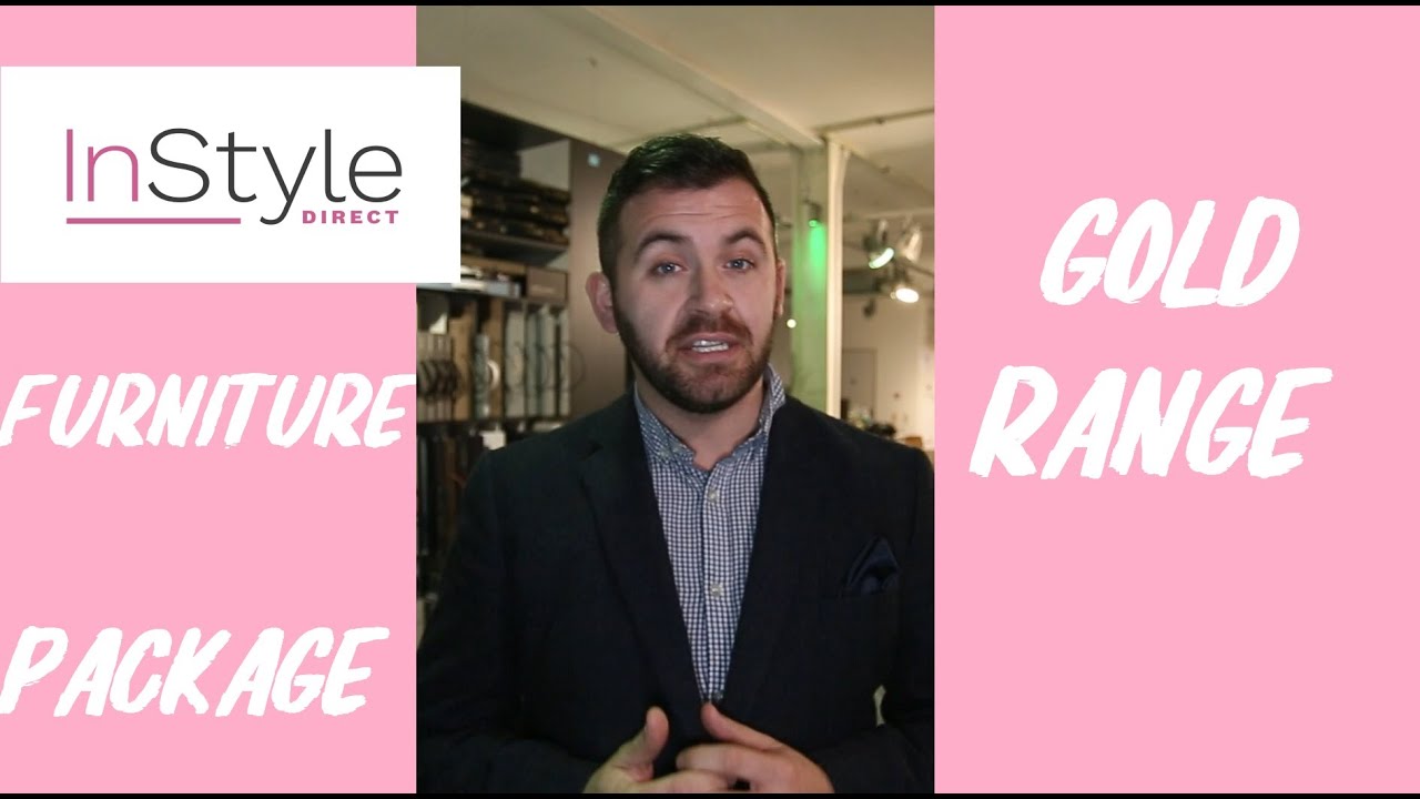 Instyle Direct: Furniture Package - Gold range - YouTube