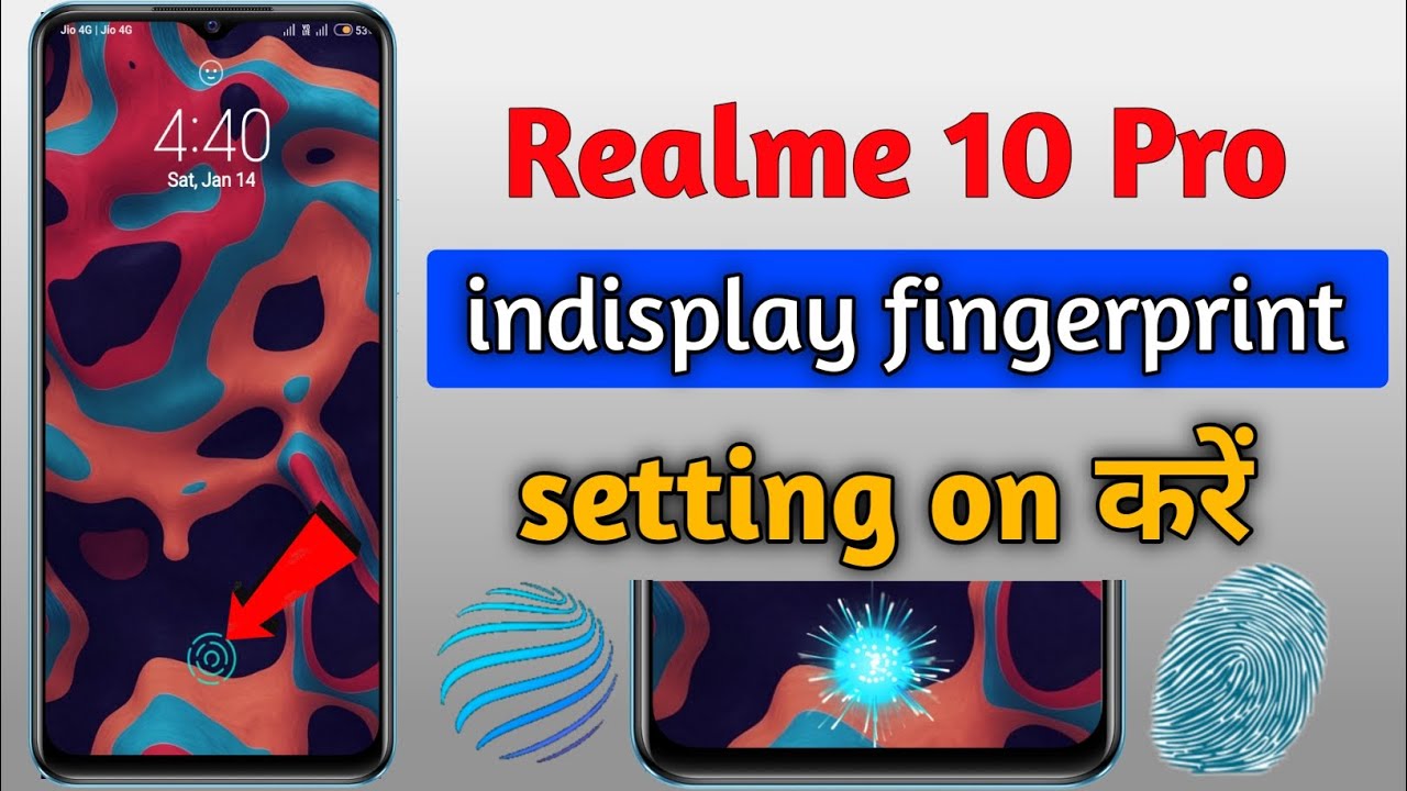 Realme 10 pro display fingerprint lock | Realme 10 pro me display ...