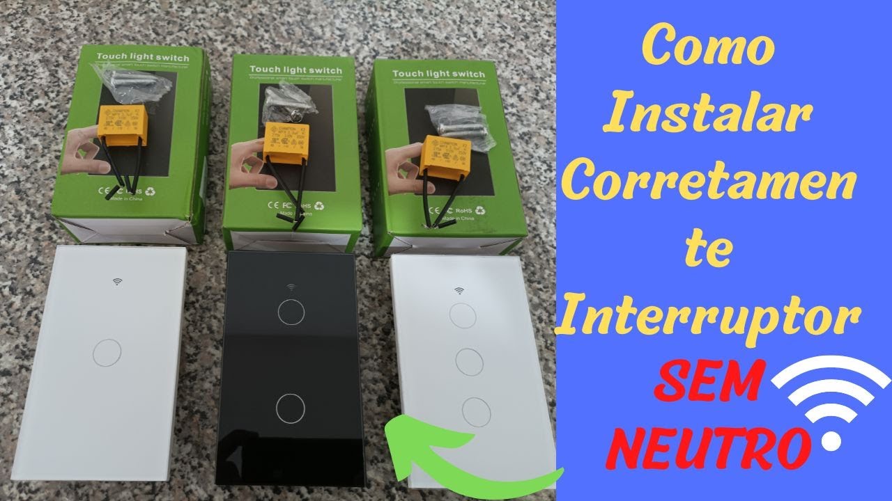 Como Instalar Interruptor Wifi SEM NEUTRO ligando capacitor - YouTube