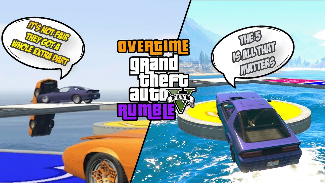 Can We Get a Win in GTA 5 CAR DARTS? PART 2 (OVERTIME RUMBLE GAMEMODE ...