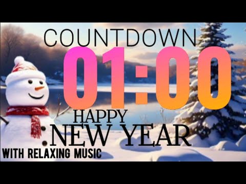 1 minute christmas timer with music | Snowman timer | 1 minute winter ...