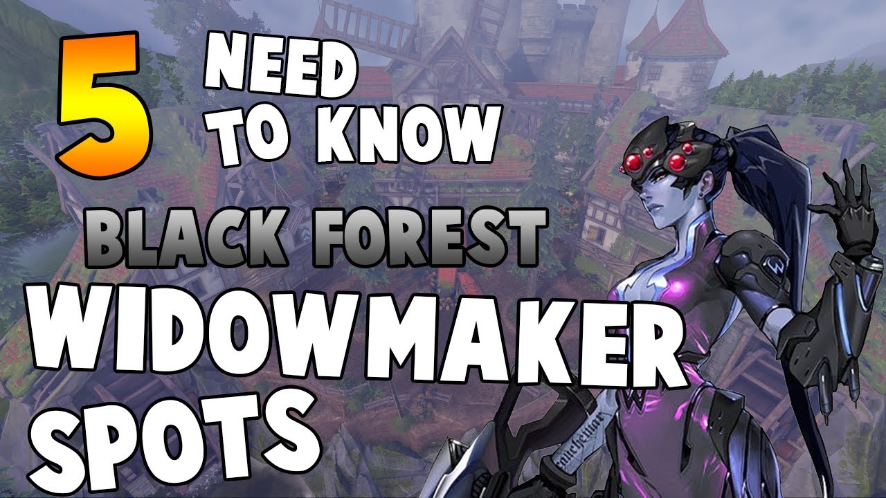 5 NEED TO KNOW WIDOWMAKER SNIPER SPOTS IN OVERWATCH - BLACK FOREST ...