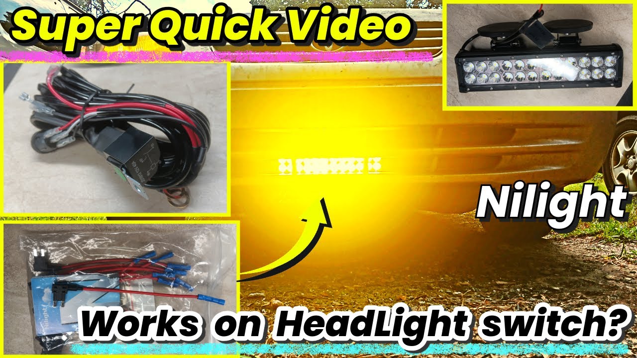 (7 Steps) Nilight Light Bar install + Add-A-Circuit Fuse to make work ...