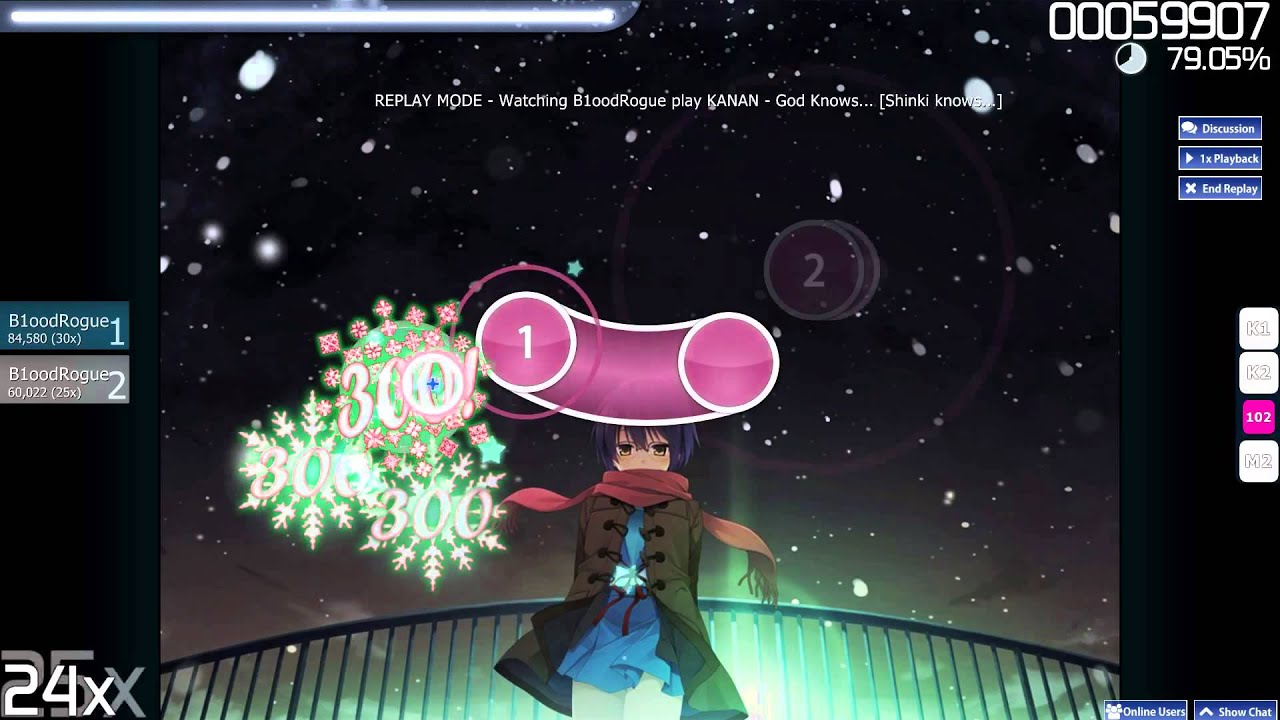 Osu gameplay (normal difficulty) - YouTube