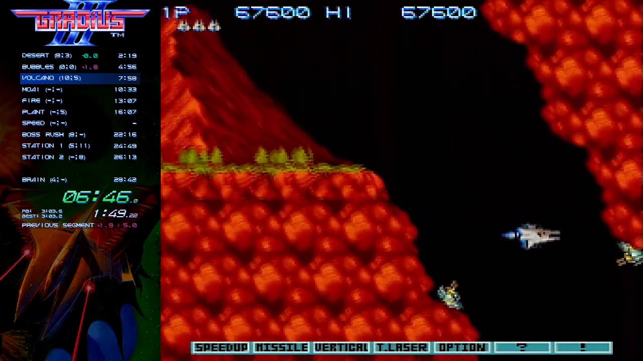 Gradius 3 (SNES) Speed only in 28:15 - YouTube