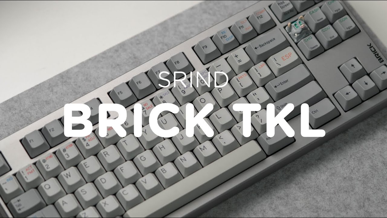 SRIND Brick TKL / aluminium bottom - YouTube