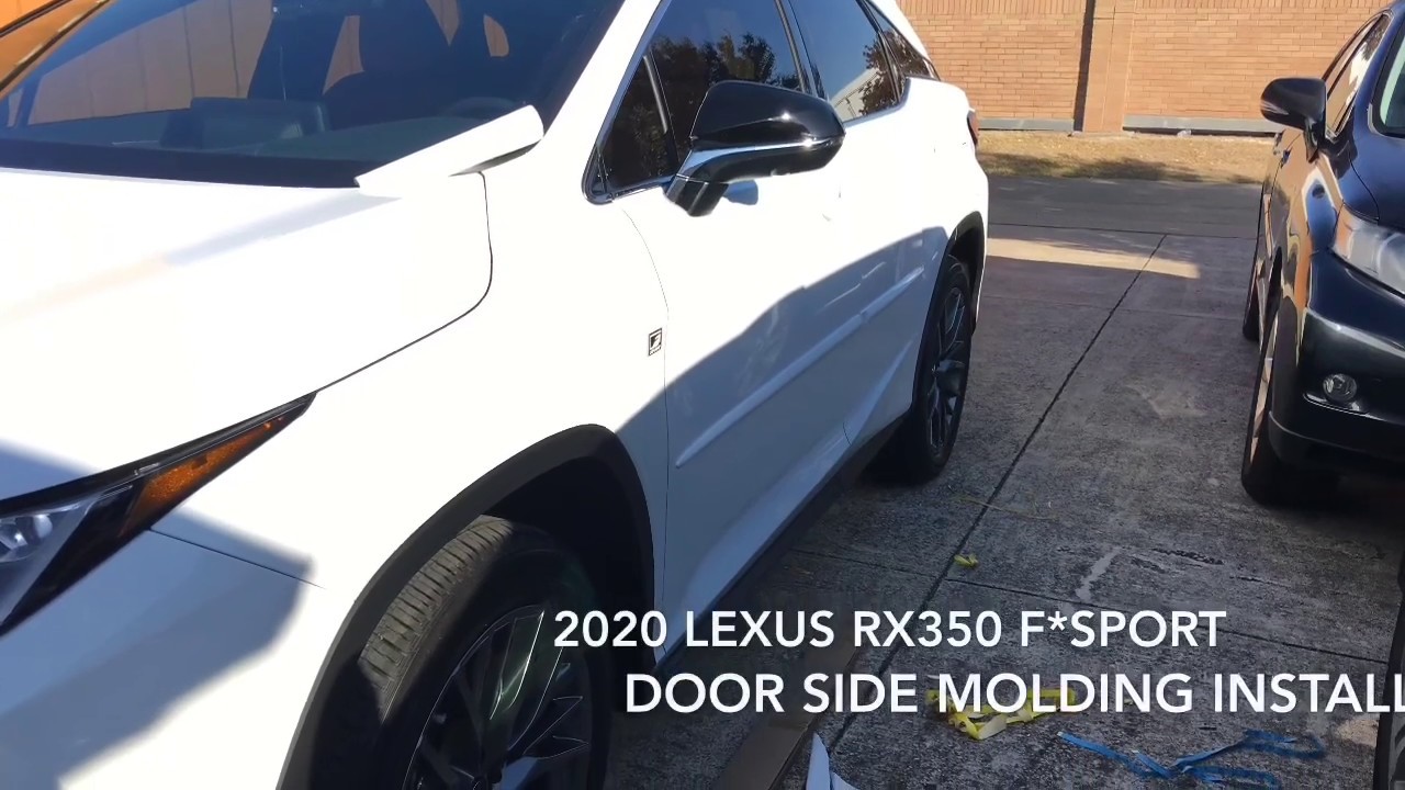 2020 Lexus rx350: door side molding installation (DSM install ) - YouTube
