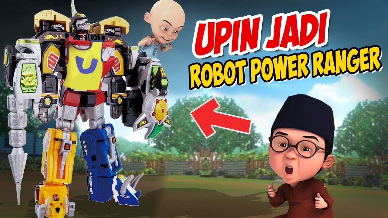 Upin ipin jadi Robot Power Ranger Besar , ipin senang ! GTA Lucu - YouTube