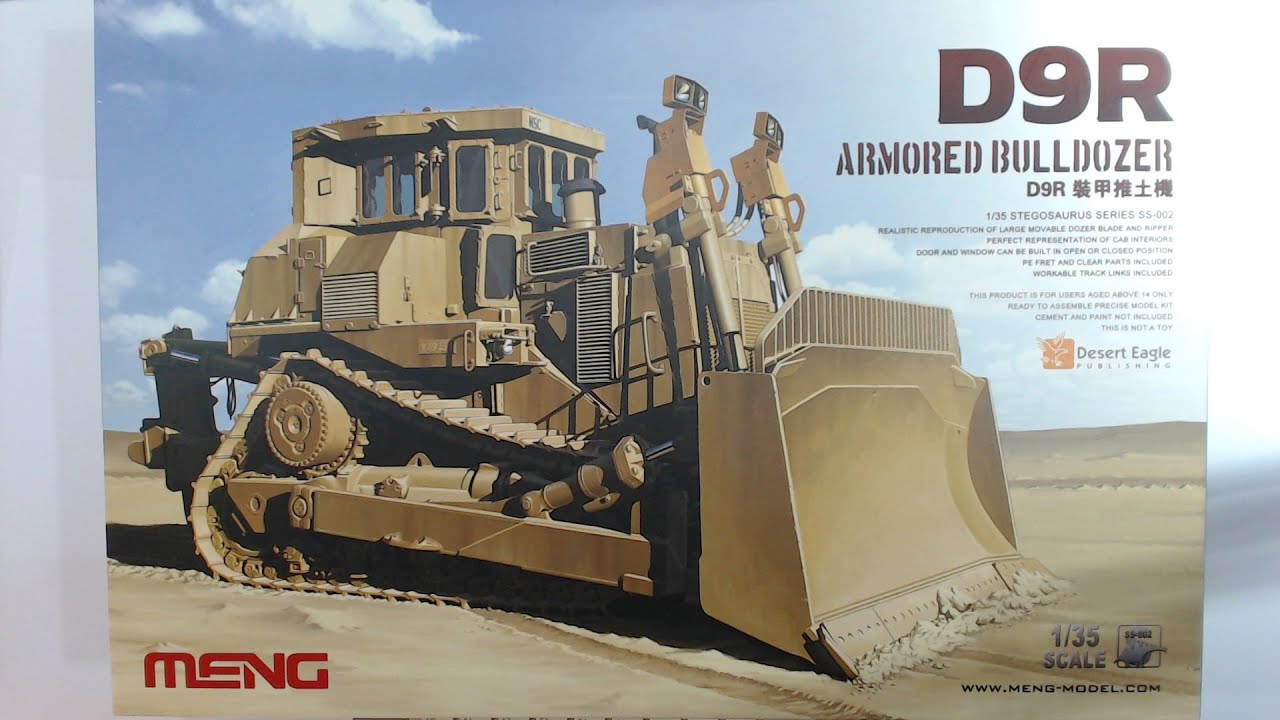MENG D9R ARMORED BULLDOZER 1/35 scale Review for Simon's 1/35 scale kit ...