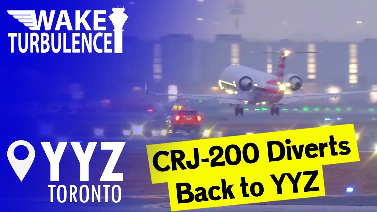 Emergency Vehicles Meet Plane at Toronto Pearson - CRJ-200 Overheated ...