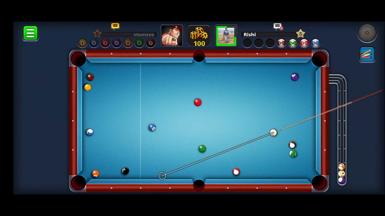 8 Ball Pool Multiplayer Mini clip Mobile Game Match #2 #8ballpool # ...