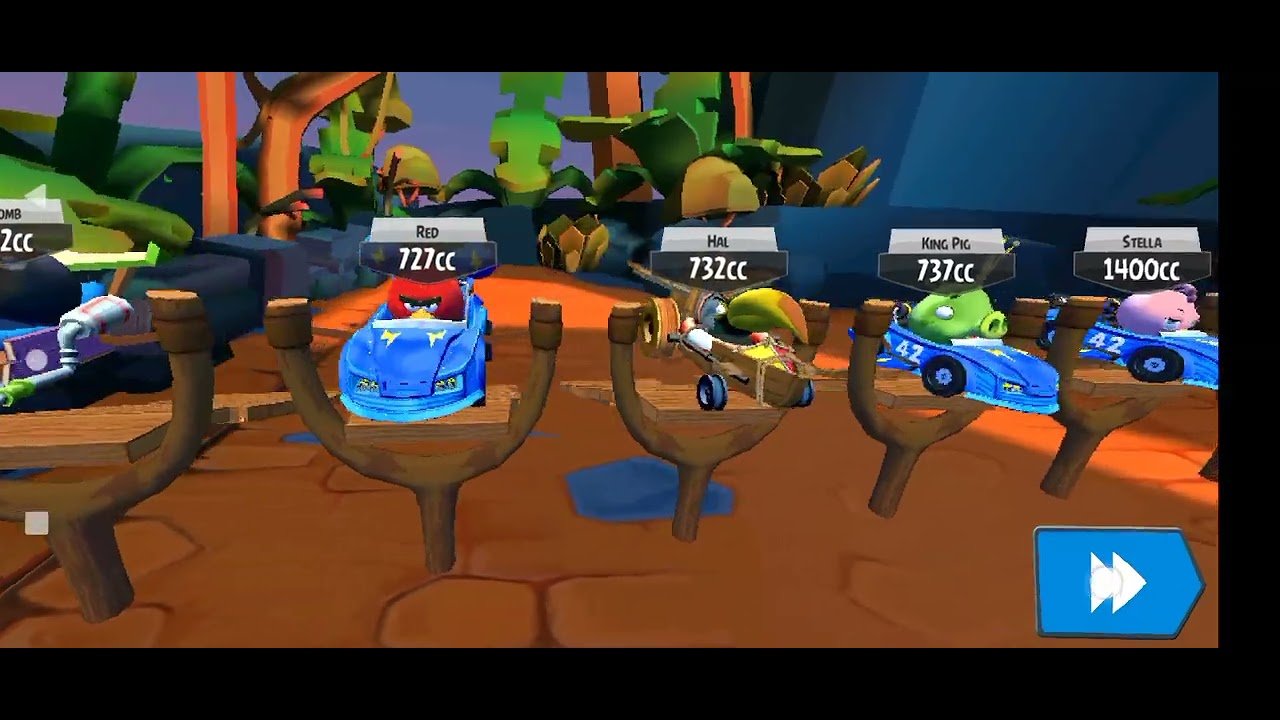 Angry birds go fun edition blue turbo kart Air Stella - YouTube