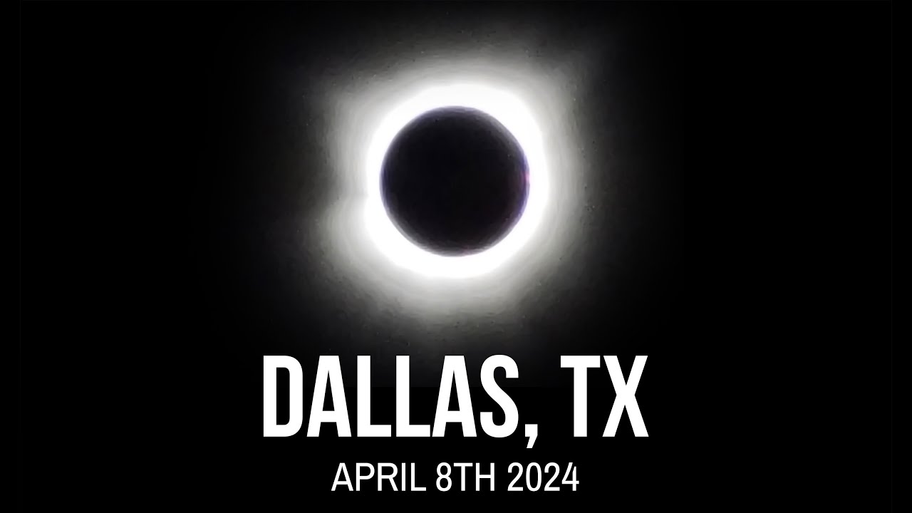 Total Solar Eclipse Dallas Tx, April 8th 2024 - YouTube