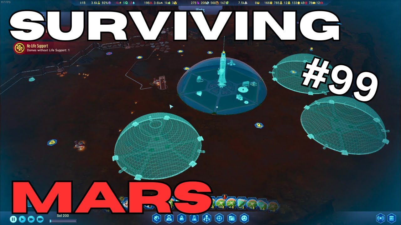 Mars Colony on Fire, Brutal Drone Attacks! Arcology in Eco-Dome - Let's ...