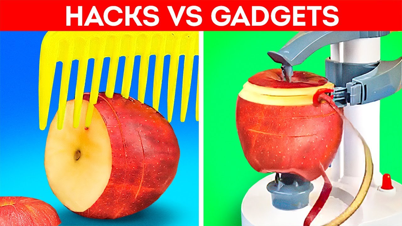 GADGETS VS HACKS | Fast and clever tricks everyone needs to see - YouTube