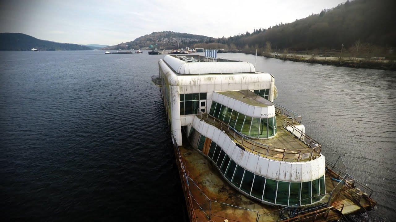 Vancouver Aerial McBarge - Floating Mcdonald's - 4K GoPro - DJI Phantom ...