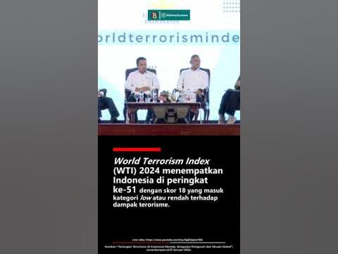 World Terrorism Index (WTI) 2024 : Indonesia Negara Level Rendah Dalam Resiko Terorisme - YouTube