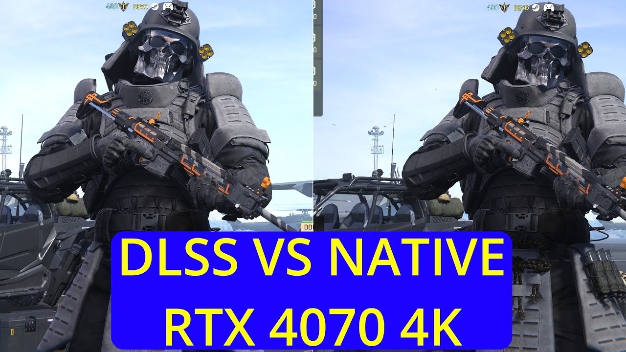 DLSS VS Native 4K RTX 4070 Call of Duty Warzone 2.0 Maximum Ultra ...