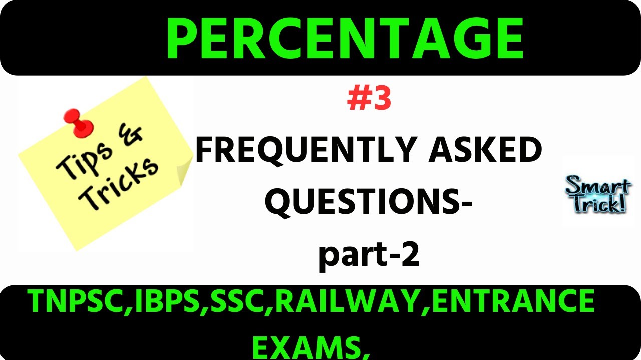 Percentage- frequently asked tricky questions- part-2 #percentage_short ...