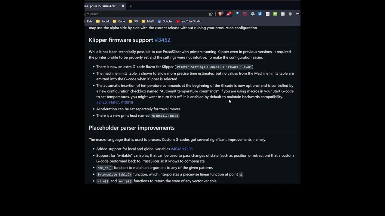 PrusaSlicer 2.6.0 Alpha6 and Klipper Firmware: An Awesome Update to A ...