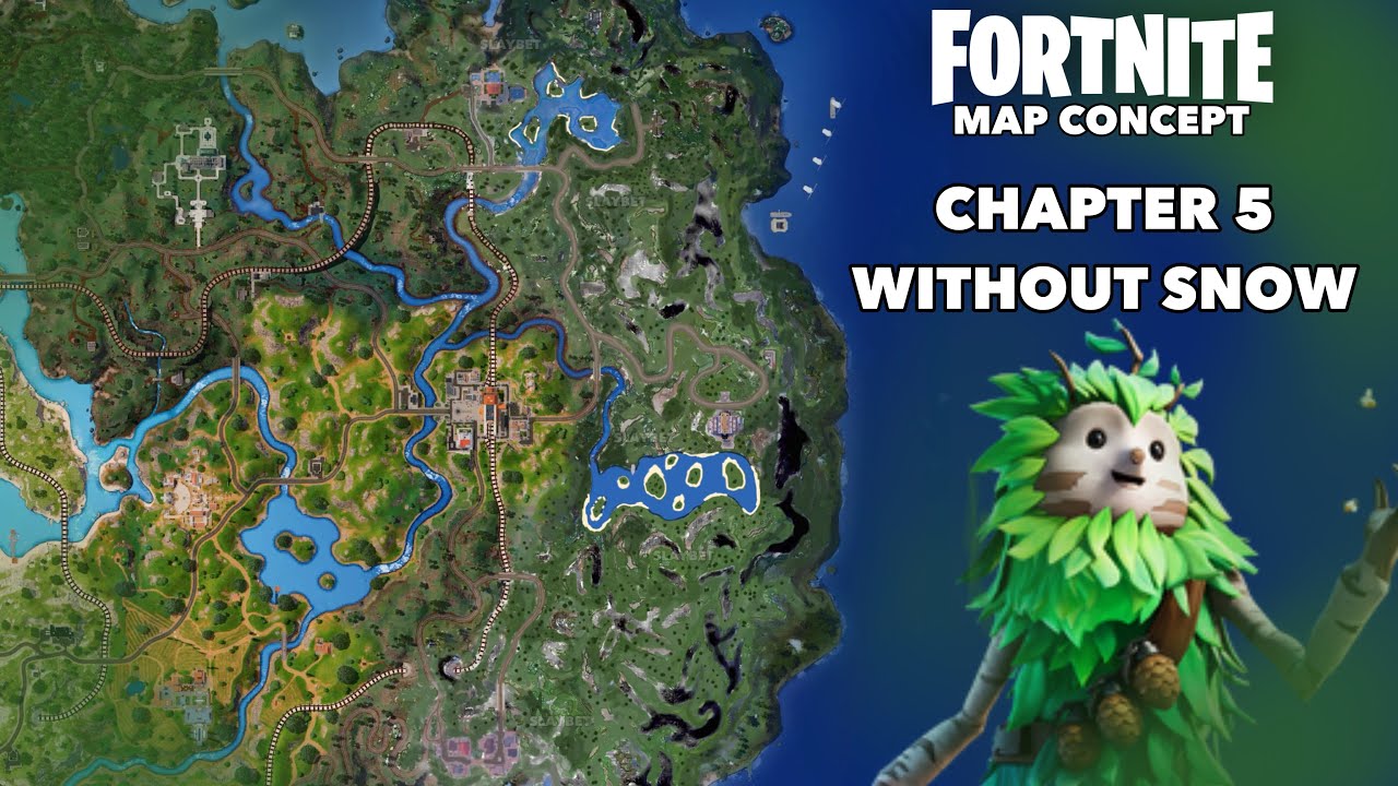 Fortnite Chapter 5 Map But WITHOUT ANY SNOW! (Map Concept) - YouTube