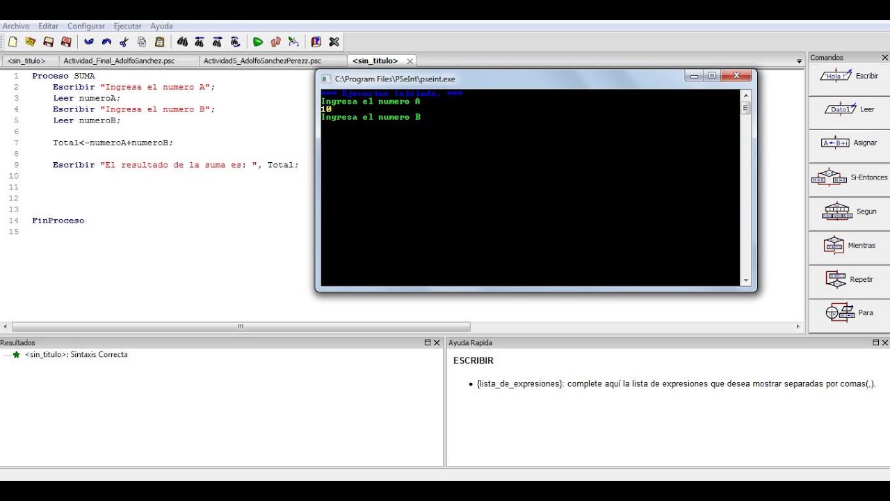 PSeInt Tutorial básico principiantes - YouTube