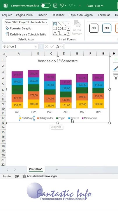 Alterando Cores do Gráfico Através da Legenda no Excel - YouTube