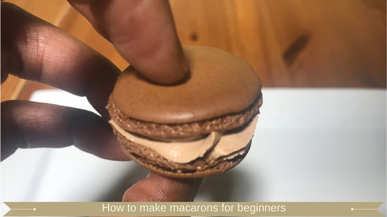 How to make macarons for beginners : Chocolate macarons : How to make macarons - YouTube