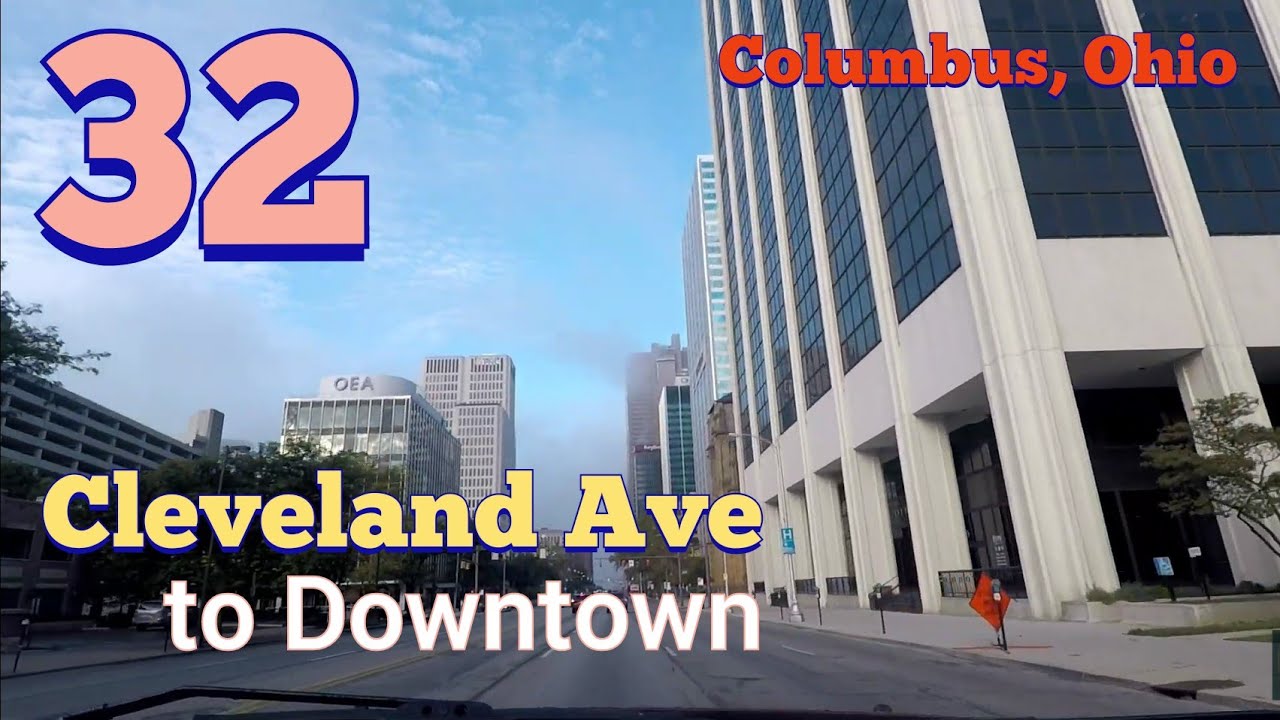 Drive Time 32 ...... Cleveland Ave to downtown Columbus, Ohio. USA. l ...