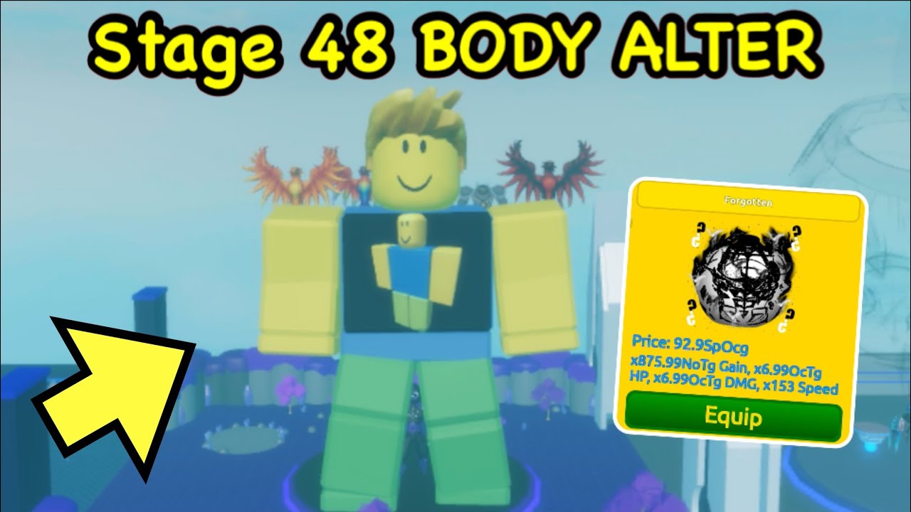 I Unlocked Stage 48 BODY ALTER in Roblox FAST LIFTING SIMULATOR - YouTube
