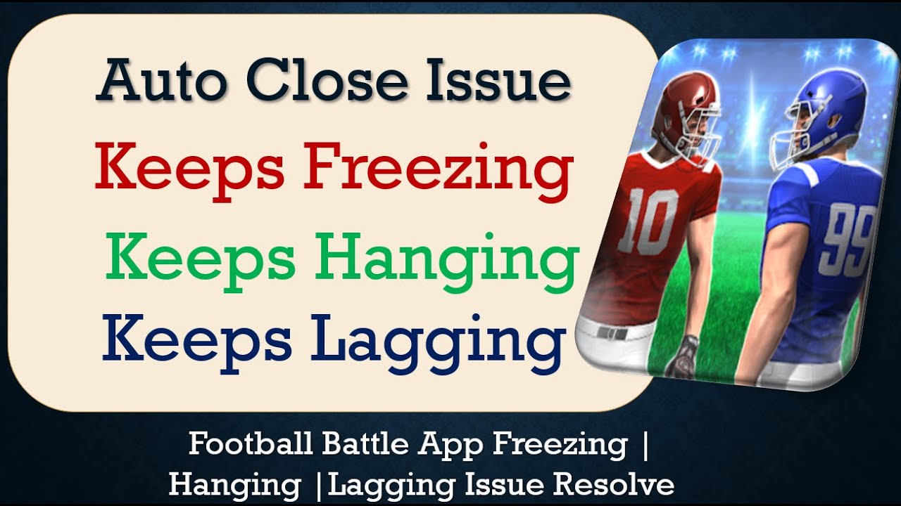 How to Fix Football Battle Auto Close | Keeps Hanging | Freezing ...