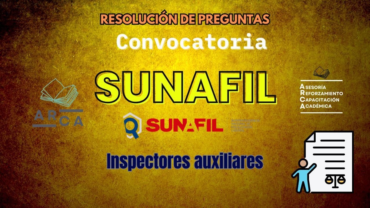 SUNAFIL 2024: Preguntas para Inspector Auxiliar - YouTube