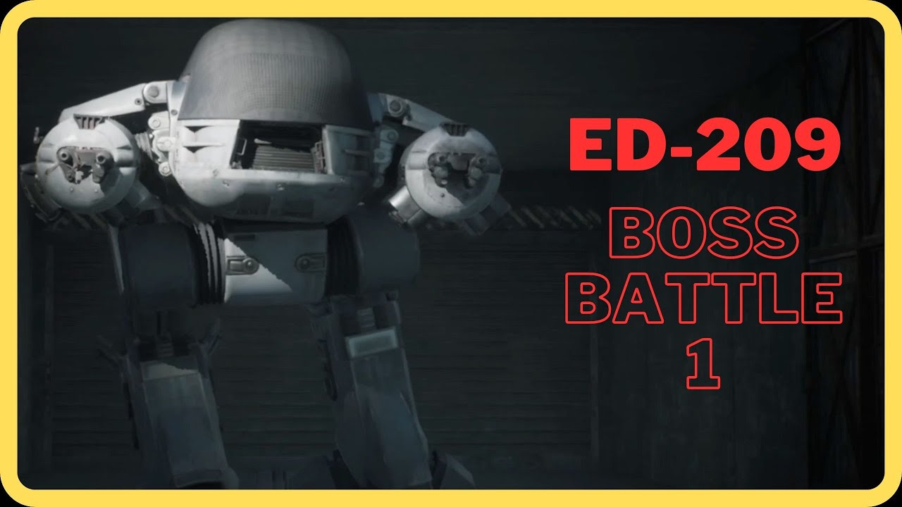 ED-209 Boss Battle 1 Robocop Rogue City Video - YouTube