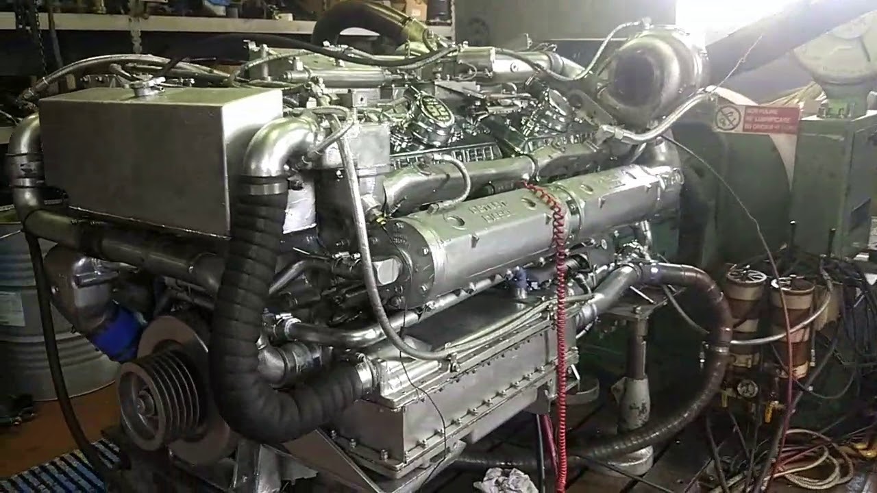 Detroit Diesel 12V92TA 1080 Cv @2300 RPM - YouTube