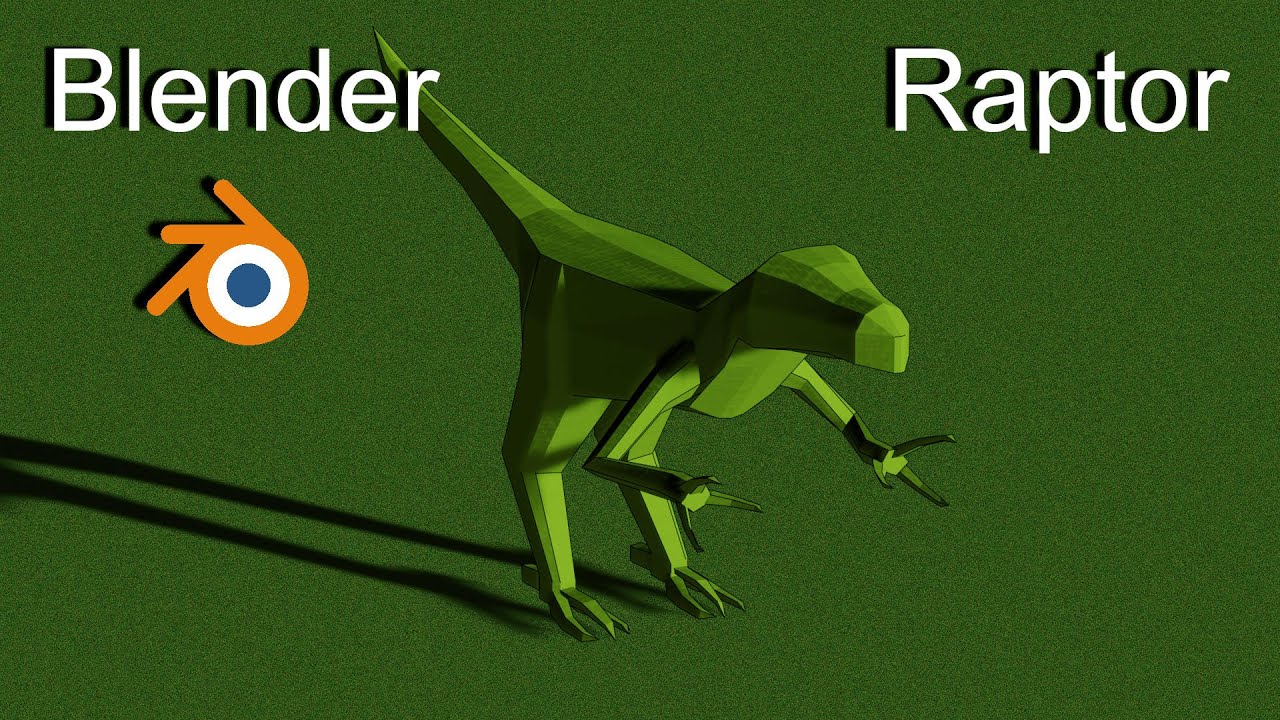 Blender Raptor | Low Poly Time Lapse - YouTube