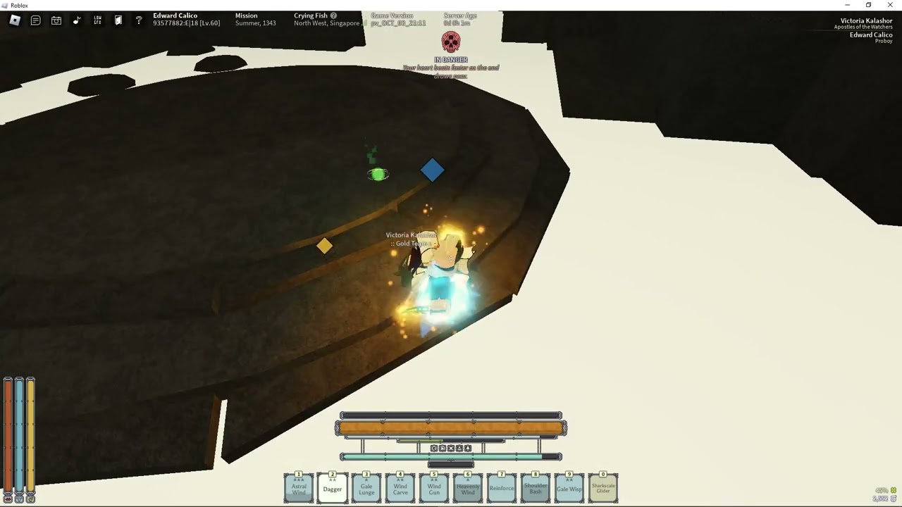 Deepwoken | Dagger Crystallizaton dog listens to the king and wipes ...