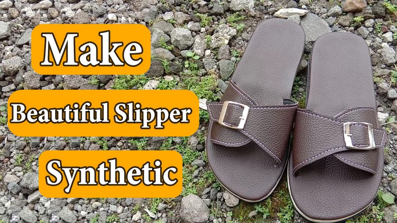 How to make beautiful slippers sandals with a simple process and tools ...