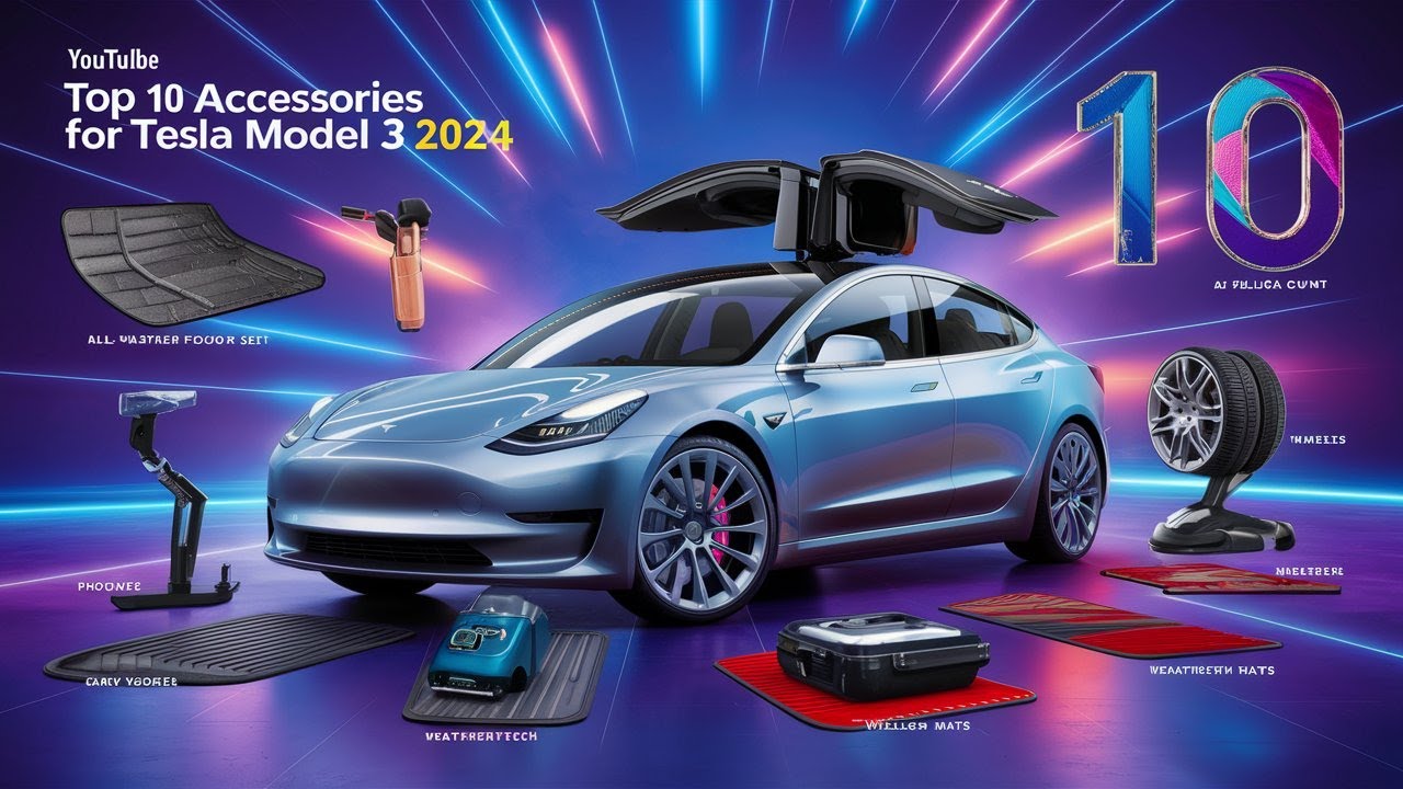 Top 10 Accessories for Tesla Model 3 - 2024 You Need to See! - YouTube