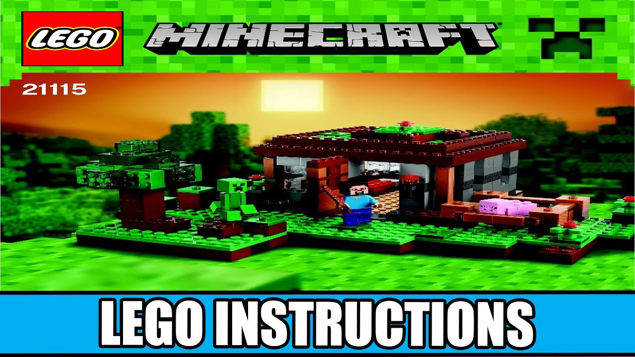 LEGO Instructions - Minecraft - 21115 - The First Night - YouTube