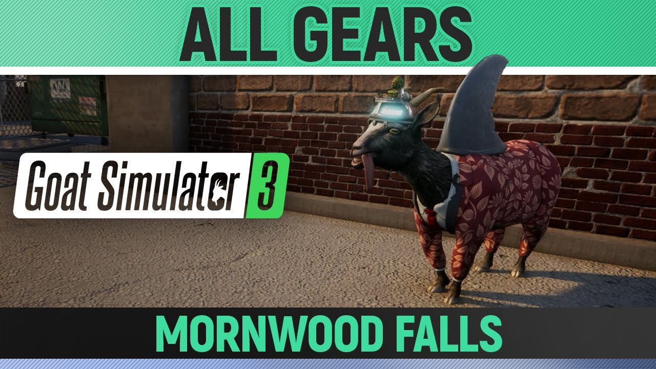 Goat Simulator 3 - All Goat Gear Pickups - Mornwood Falls - YouTube