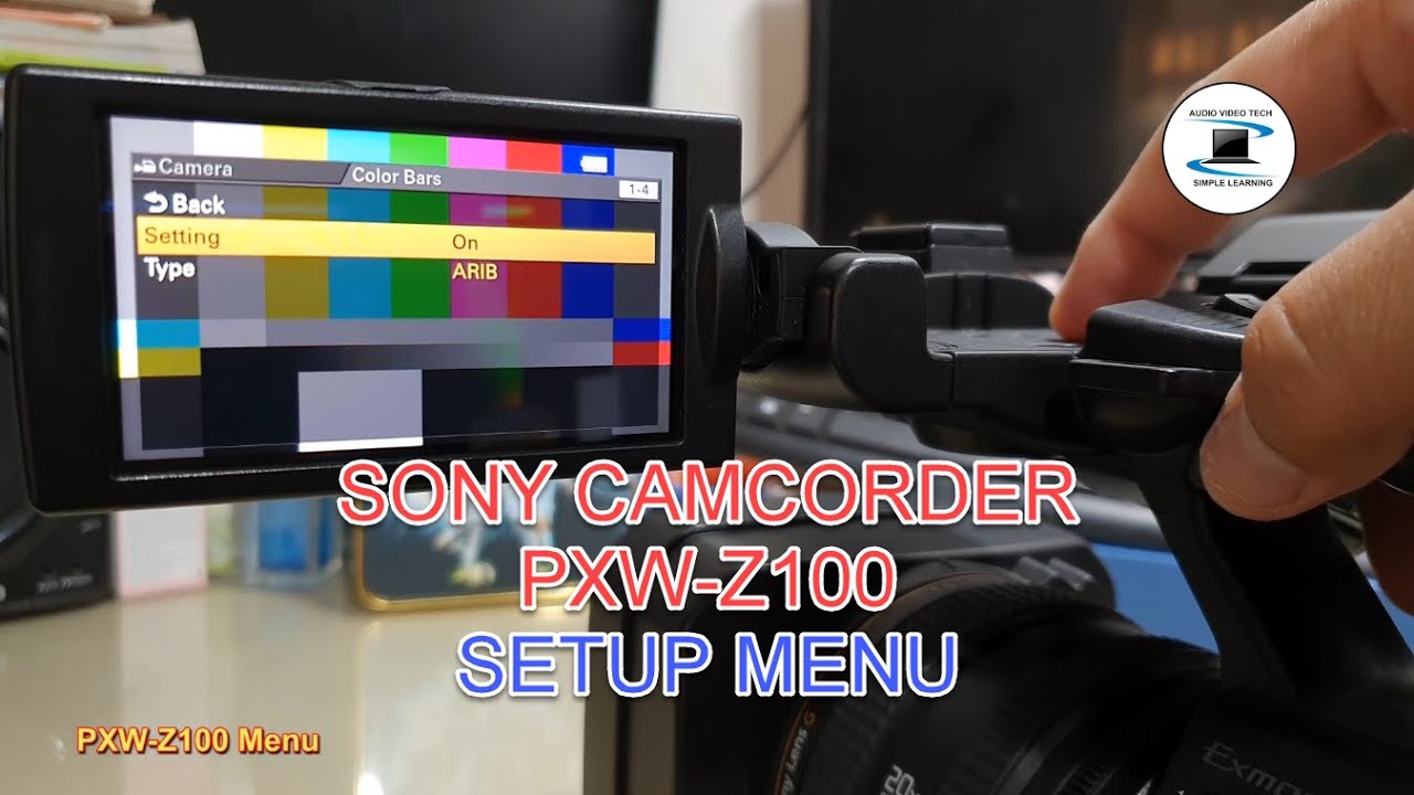 Sony Camcorder : PXW-Z100 Setup Menu - YouTube