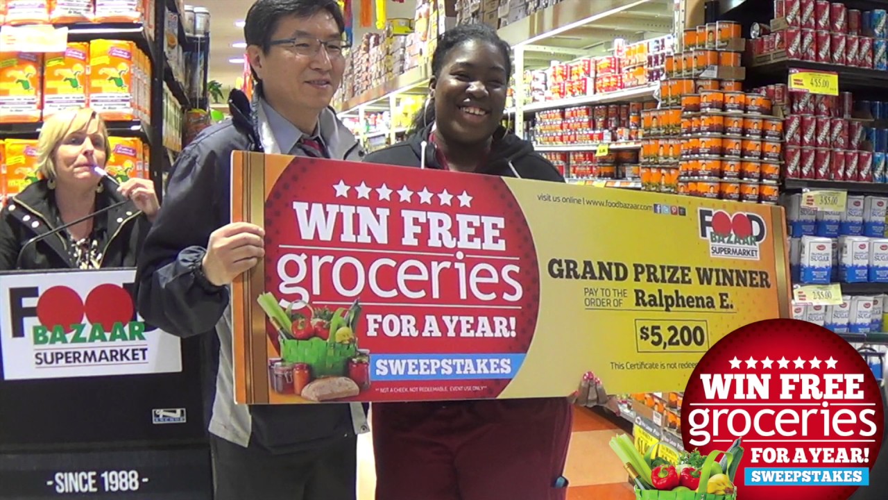Grand Prize Winner -WIN FREE GROCERIES FOR A YEAR SWEEPSTAKES 2017 ...