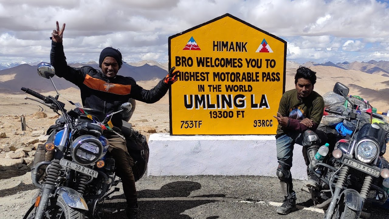 Umling La Pass 19300Ft | Worlds highest Motorable Road |Honda Hness ...