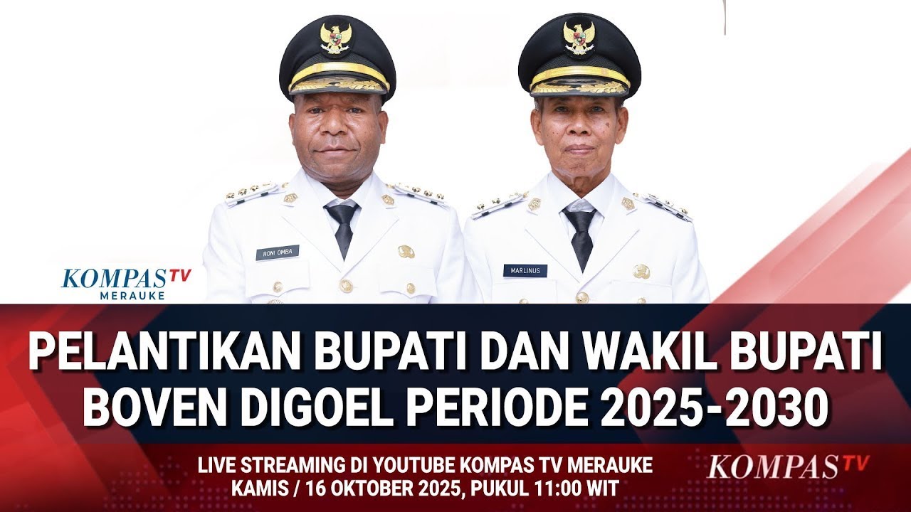 🔴 LIVE - PELANTIKAN BUPATI DAN WAKIL BUPATI BOVEN DIGOEL DANRAMAH TAMAH ...