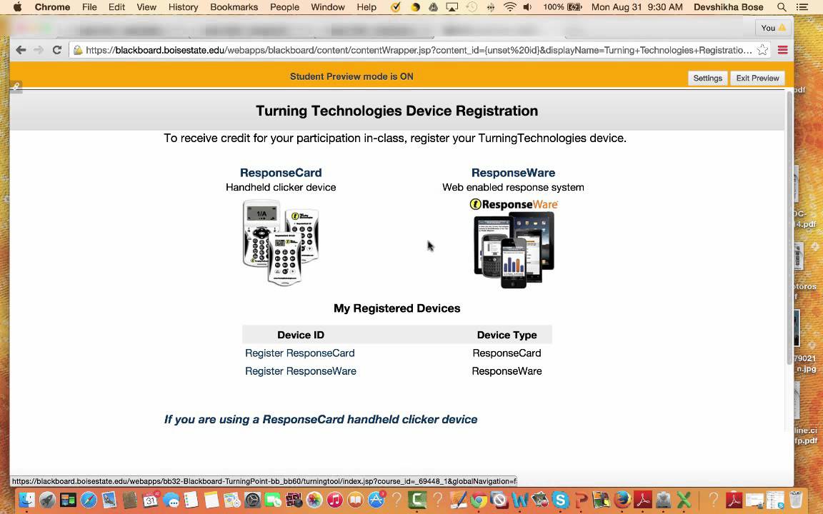 How to register a Turning Technologies Clicker on Blackboard - YouTube