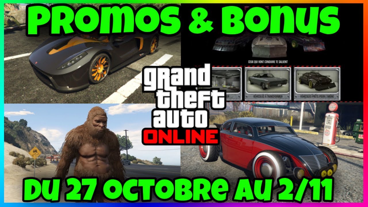 PROMOS ET BONUS DE LA SEMAINE SUR GTA 5 ONLINE + NOUVELLE VOITURE DLC ...