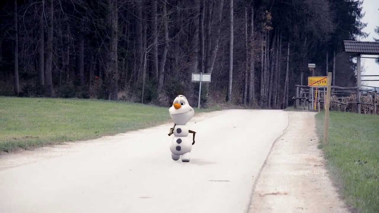 SnowMan: clip from incoming animation (tracking & 3D compositing) - YouTube