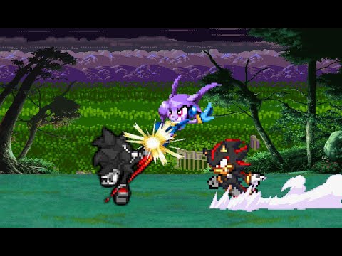 SSF2 Mod Battle: Dark Super Sonic Vs Lilac and Shadow - YouTube