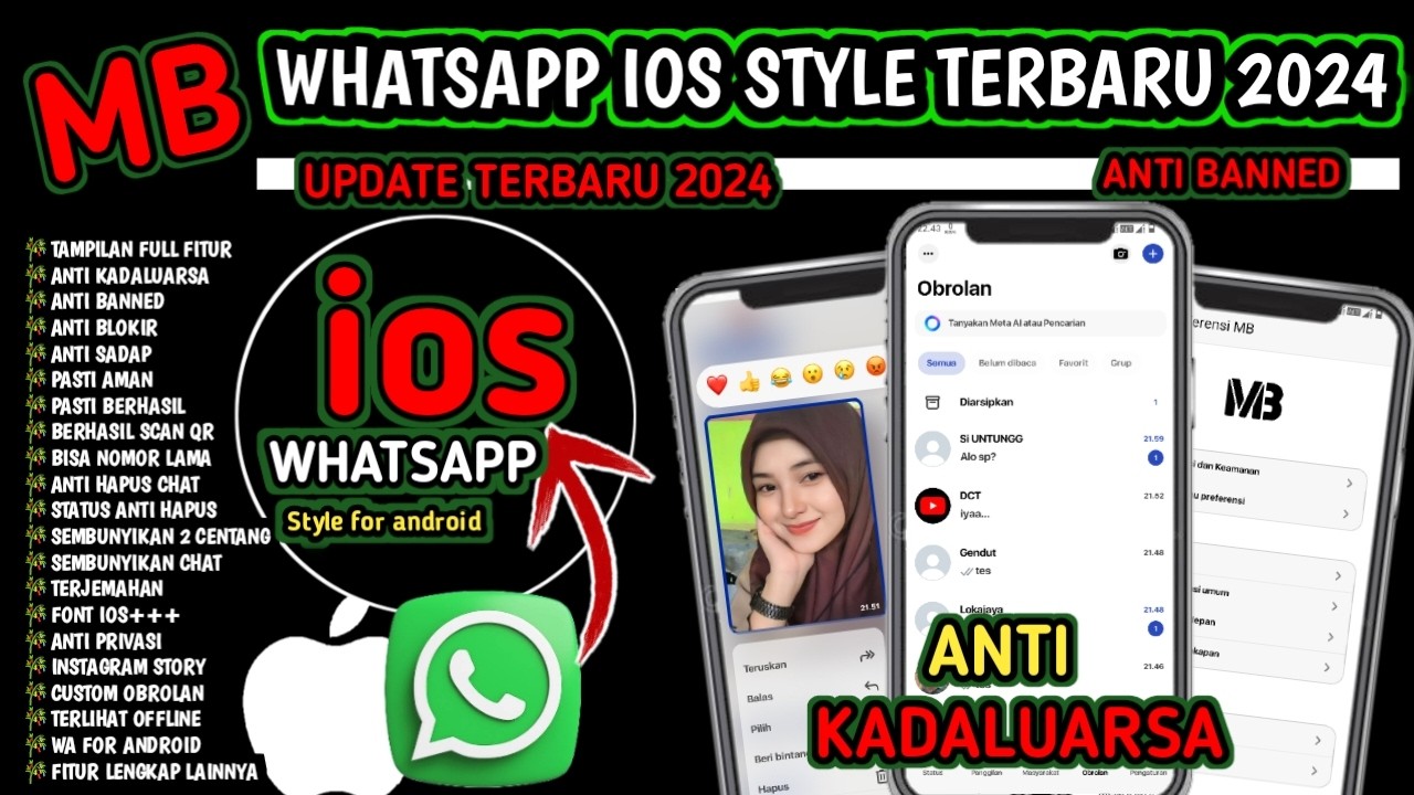 Mb Whatsapp Ios Terbaru 2024 • Whatsapp Ios Terbaru 2024 • Wa Mod ...