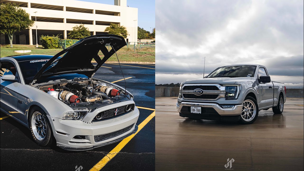 Twin Turbo Mustang vs Whipple F150, SSTX Car Meet + Draggy 🔥 - YouTube